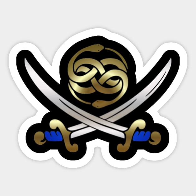 Captain Falcore Crest - Sea Of Thieves - Sticker | TeePublic