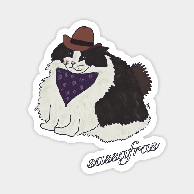 Sassafras - Cat - Magnet | TeePublic