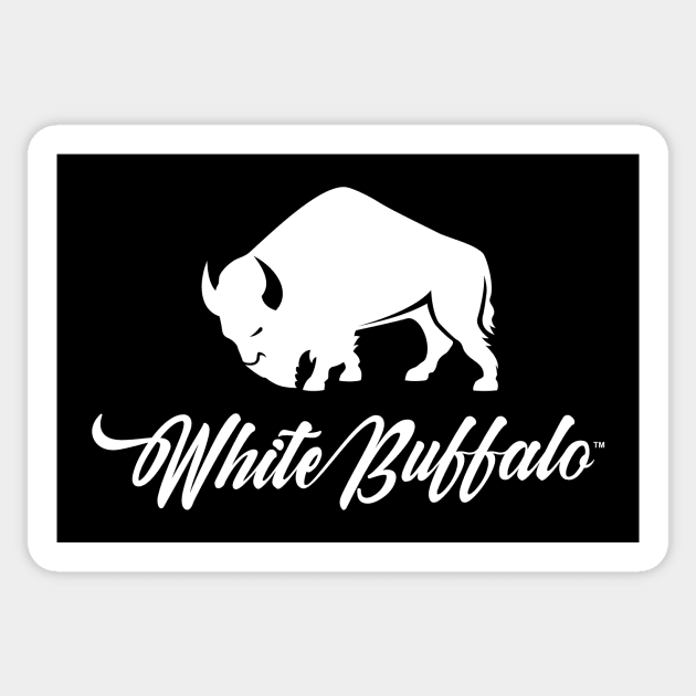 White Buffalo Script - White Buffalo - Sticker | TeePublic