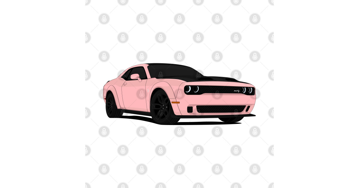 HELLCAT PINK - Dodge Hellcat Challenger - Long Sleeve T-Shirt | TeePublic