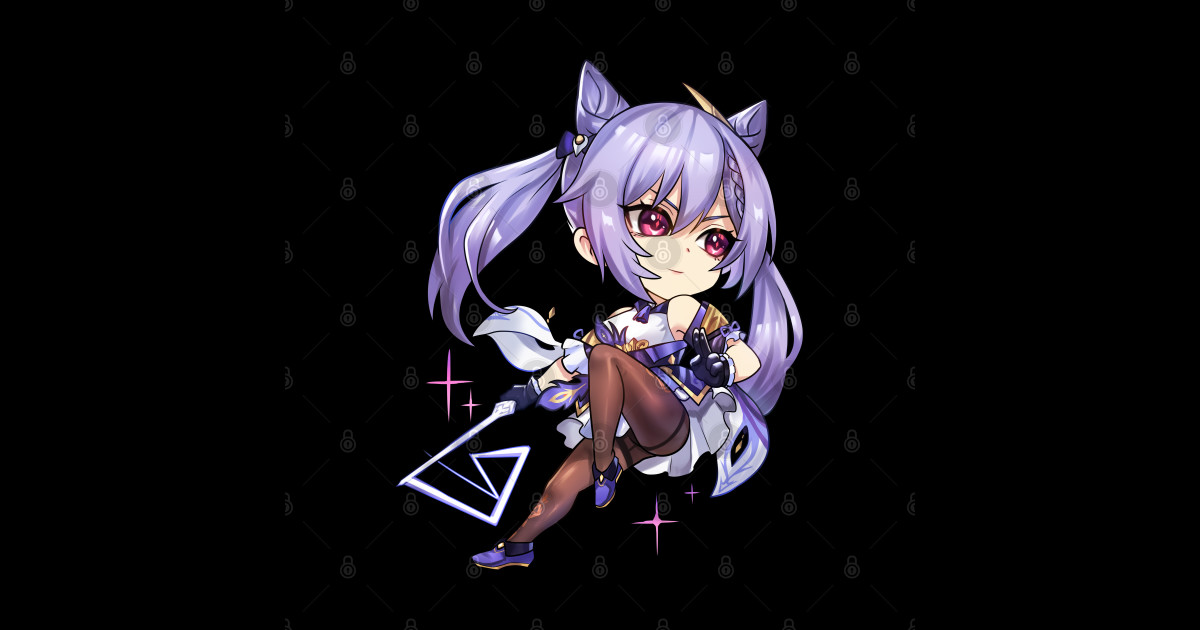 Keqing Genshin Impact Liyue - Keqing - Sticker | TeePublic