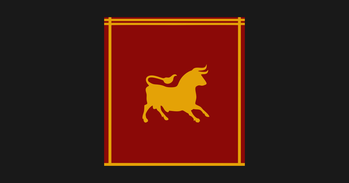 Vintage Caesar Legion Flag - Caesar Legion - T-Shirt | TeePublic