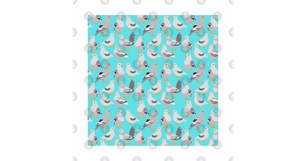 Pigeons Pattern - Pigeon Lover - T-Shirt | TeePublic