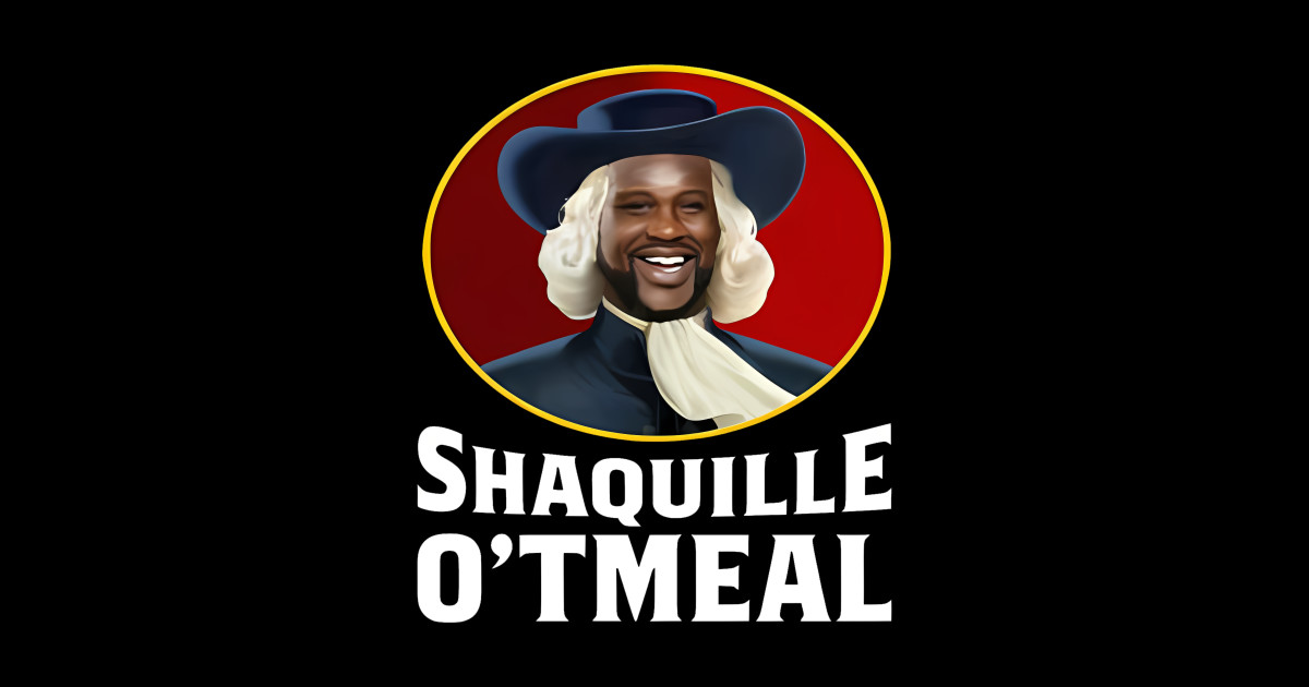 Shaquille Oatmeal, Funny Shaquille O'tmeal - Shaquille Otmeal - Sticker ...