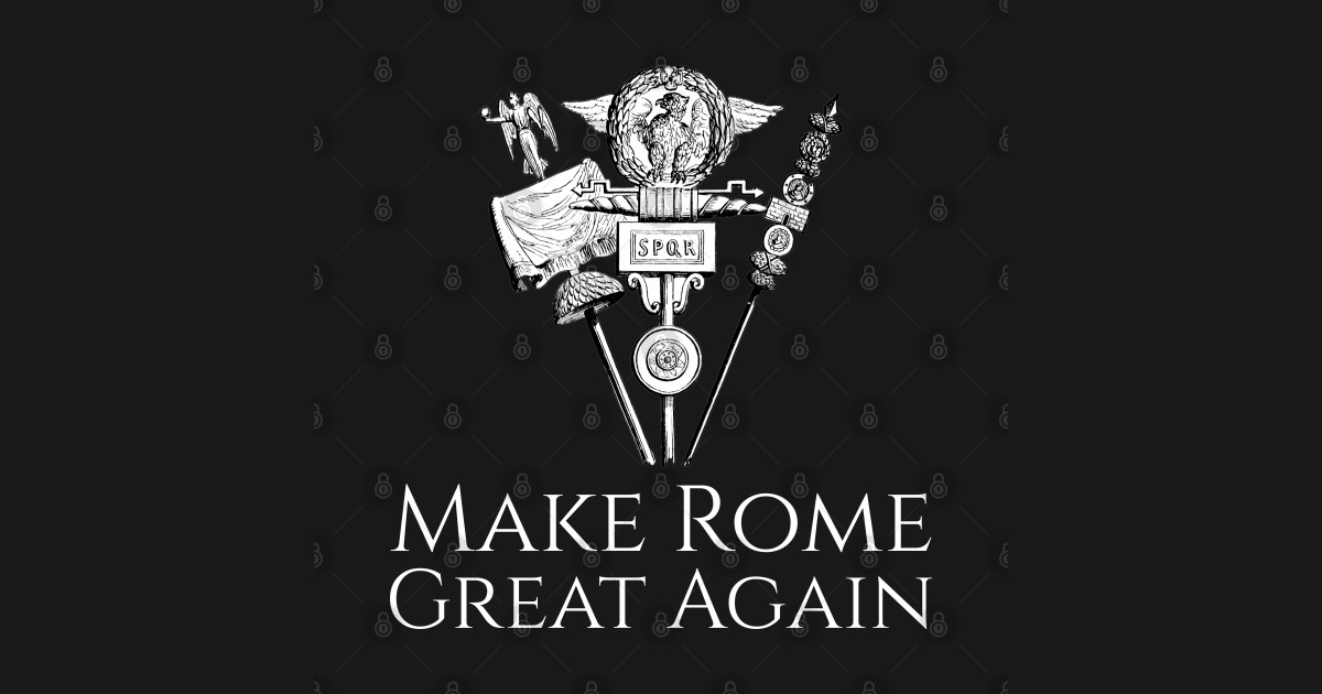 SPQR Roman Legion Eagle Standard - Make Rome Great Again - Rome - T ...