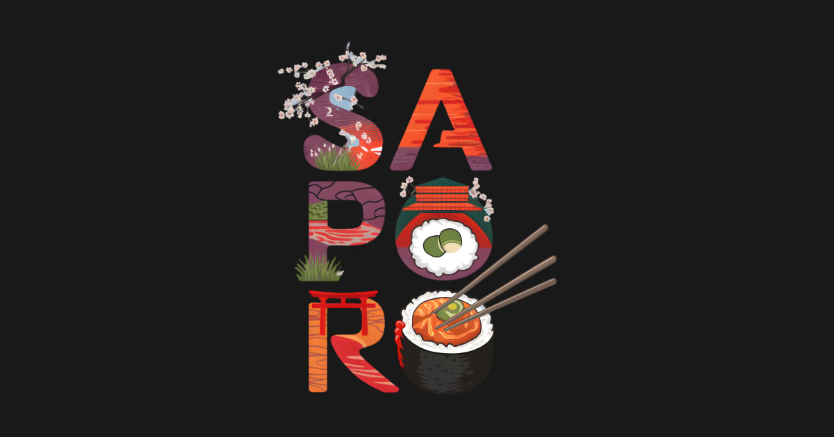 Japan Sapporo Sakura Sushi Cherry Blossom Japanese - Japanese Art - T ...