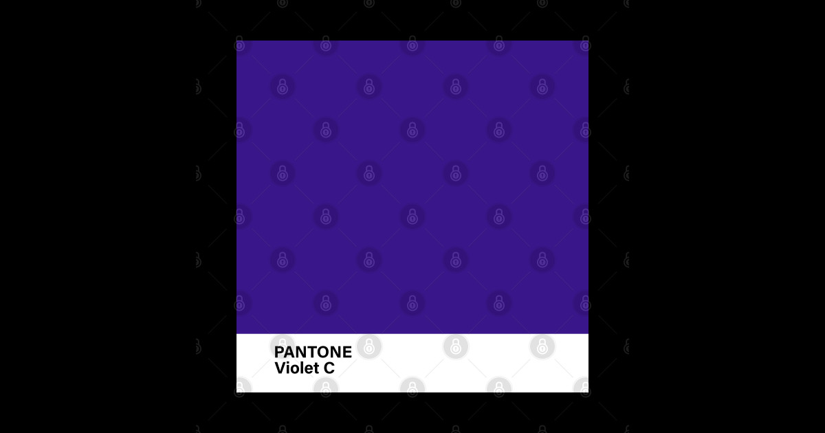 PANTONE Violet C - Pantone Violet C - Sticker | TeePublic