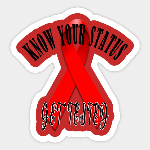 Know Your Status - Typography - Sticker | TeePublic