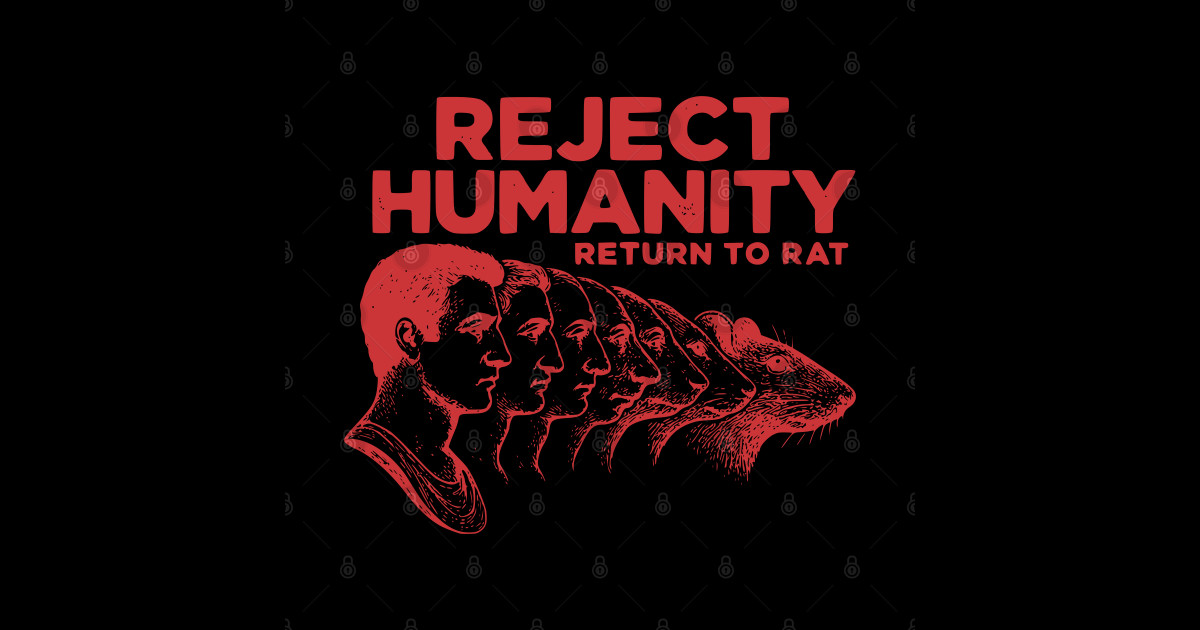Reject Humanity return to Rat - Reject Humanity Return To Rat - Sticker ...
