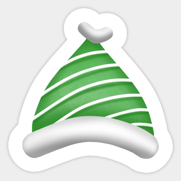 Santa claus hat. - Christmas - Sticker | TeePublic