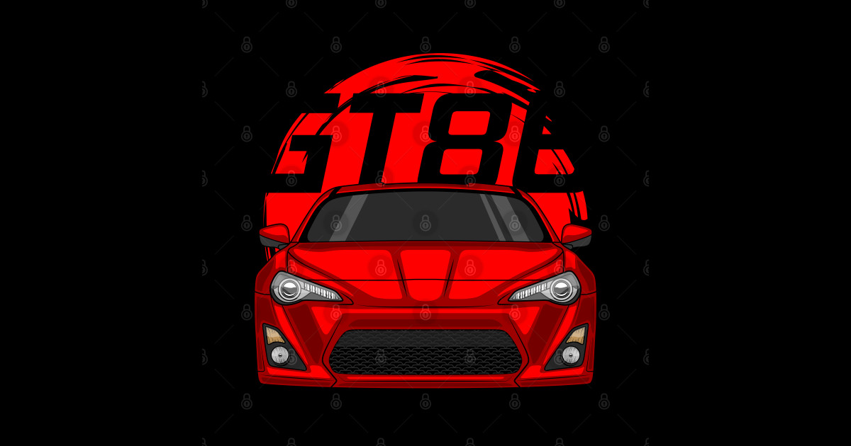 Front Red GT86 MK1 Pre JDM - Gt86 - Sticker | TeePublic