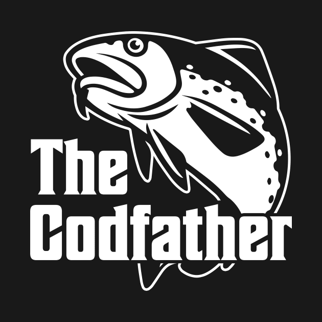 The Codfather Cod Fish Catcher Fishing Daddy Dad - Fishing - T-Shirt ...