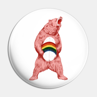 Retro Vintage Grizzly Bear Brown Bear Pins and Buttons for Sale | TeePublic