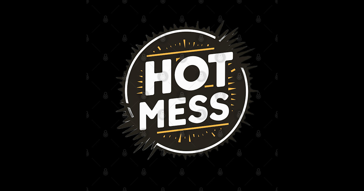 Hot Mess Logo - Hot Mess Logo - Sticker | TeePublic
