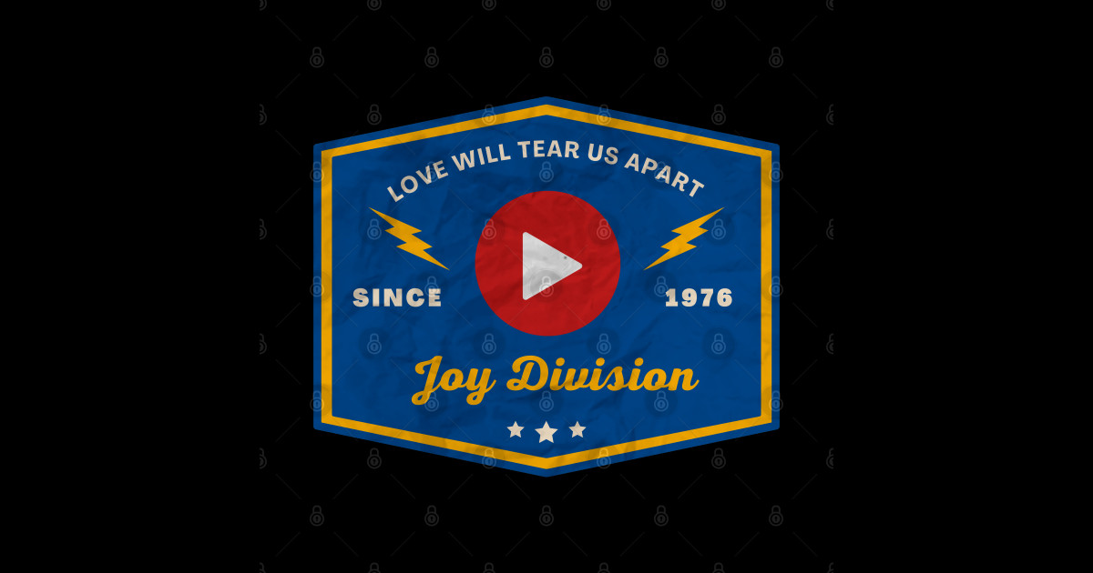 Joy Division // Play Button - Joy Division - Sticker | TeePublic