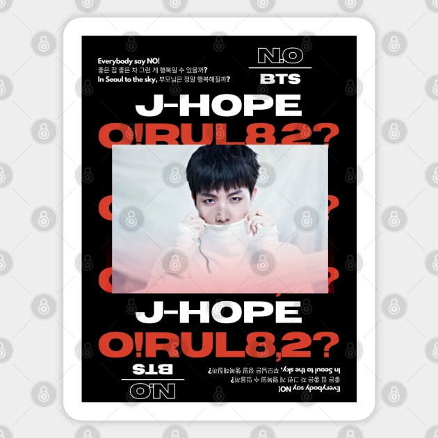 BTS: J-Hope N.O - Bts Jhope - Sticker | TeePublic