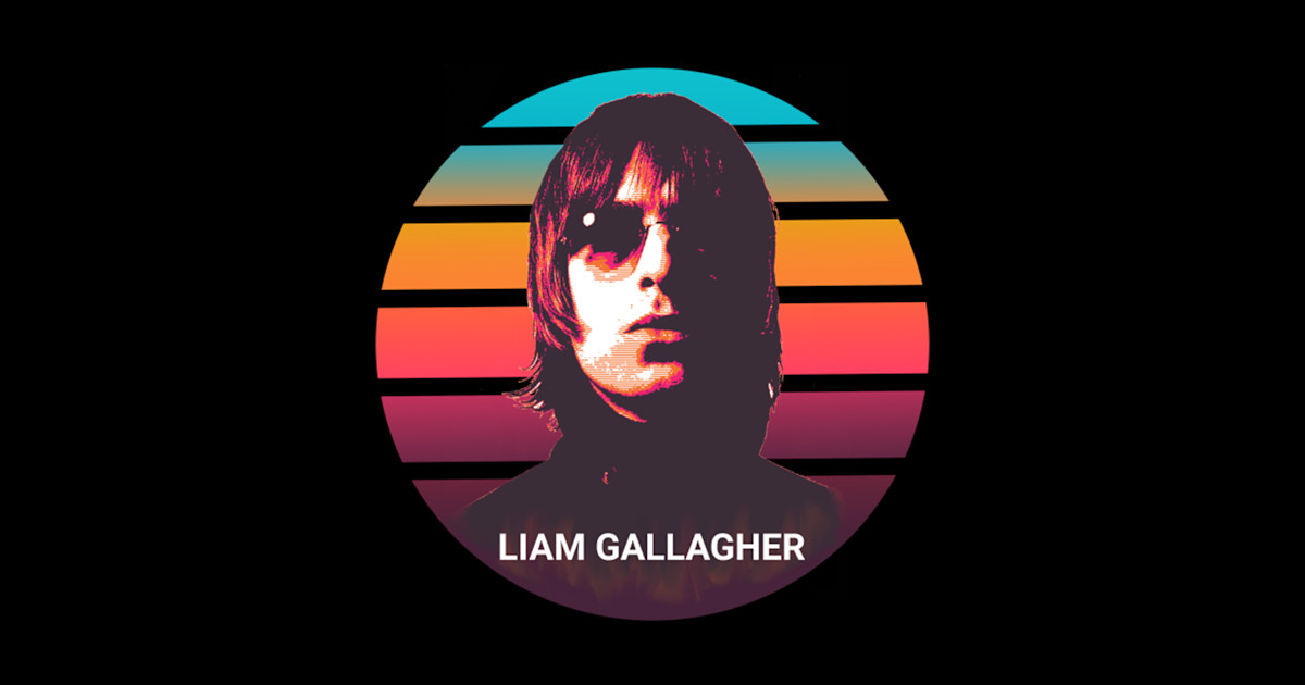Liam Gallagher vintage style - Liam Gallagher - Sticker | TeePublic