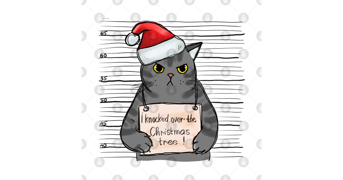 I Knocked Over the Christmas Tree! - Angry Christmas Cat - Angry ...