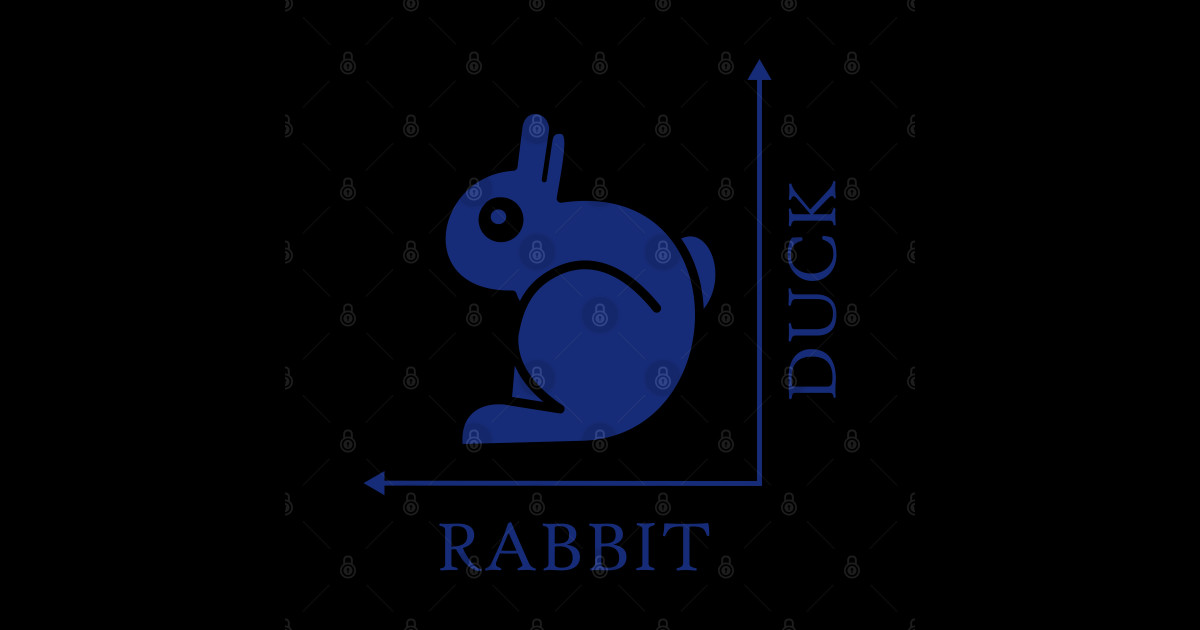 Duck Rabbit Illusion - Duck Rabbit Illusion - T-Shirt | TeePublic