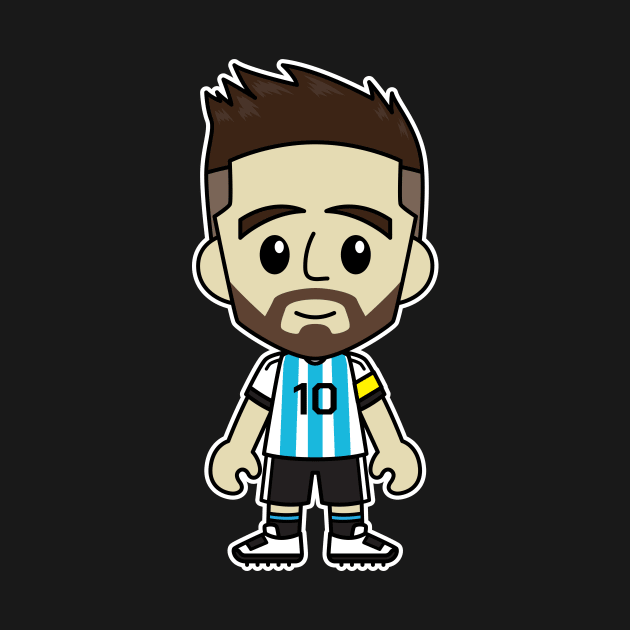 Lionel Messi Chibi - Messi - T-Shirt | TeePublic