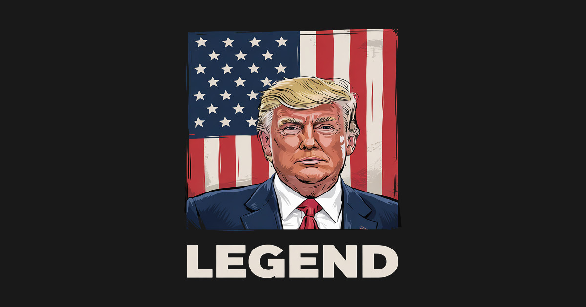 Donald Trump 2025 President Legend American Flag - Donald Trump 2025 ...
