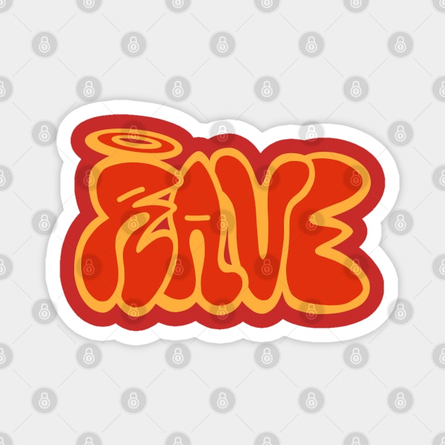 Rave Graffiti Logo - Bomb Rush Cyberfunk - Magnet | TeePublic