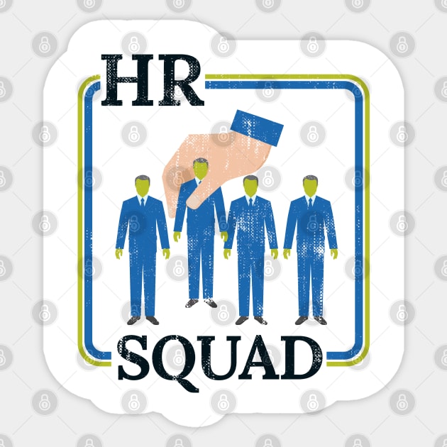 Hr squad funny human resources - retro - Human Resources - Sticker ...