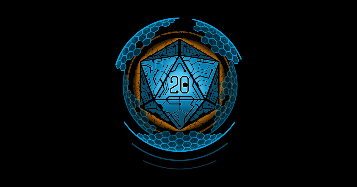 Sci-fi Shield D20 - Ttrpg - Posters and Art Prints | TeePublic