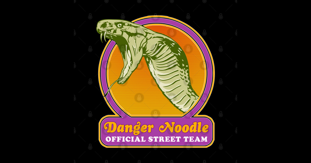 Danger Noodle // Official Street Team - Danger Noodle - Sticker | TeePublic