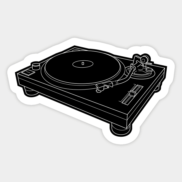 Turntable - Dj - Sticker | TeePublic