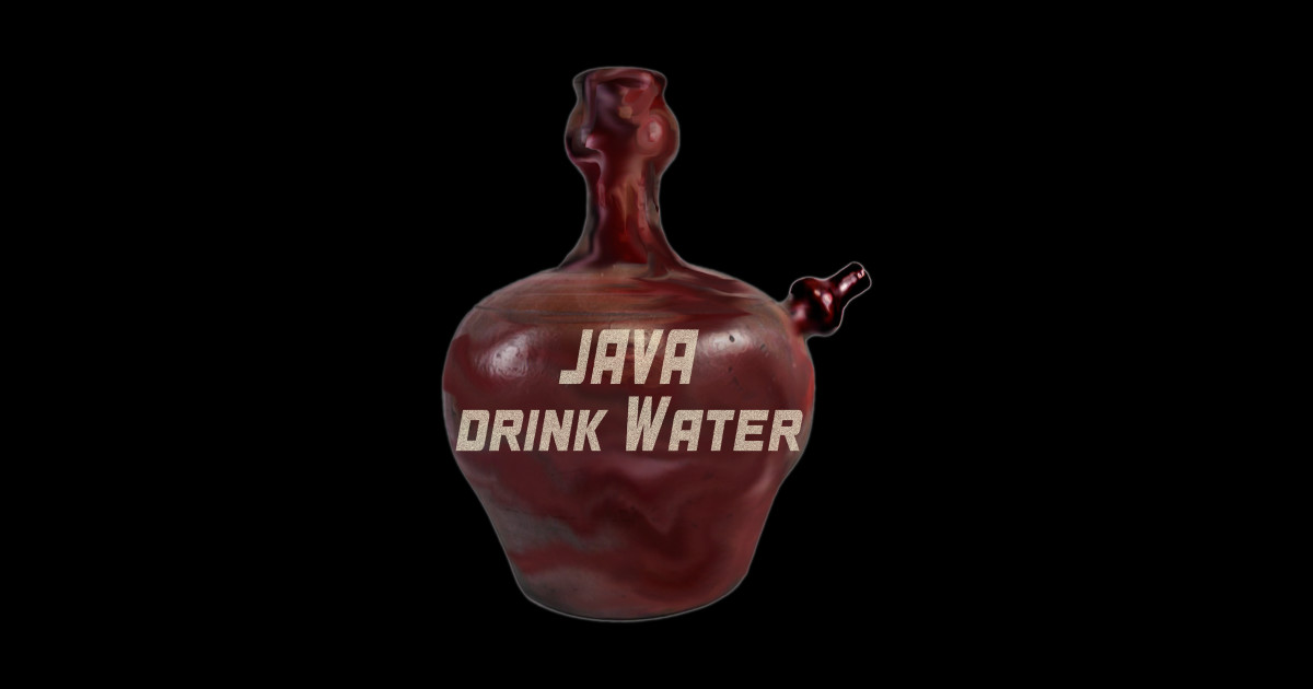 java drink water - Kendi Java - Sticker | TeePublic
