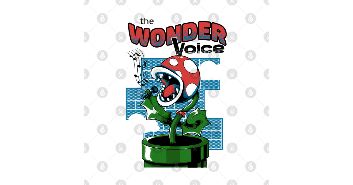 The wonder Voice Carnivorous Flower - Retro Game - T-Shirt | TeePublic