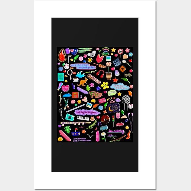 Stray Kids FNF doodle (black) - Stray Kids - Posters and Art Prints ...