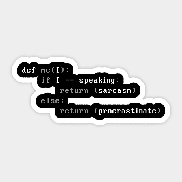 Hard Coded [Python] - Geek - Sticker | TeePublic