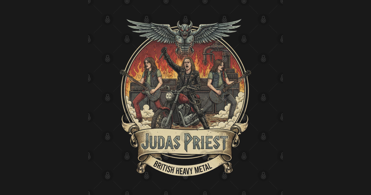 Hell Bent for Leather: Judas Priest British Heavy Metal Badge - Judas ...