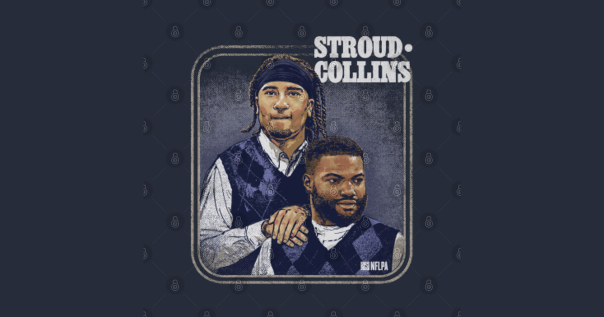 C.J. Stroud & Nico Collins Houston Step Brothers - Cj Stroud - T-Shirt ...