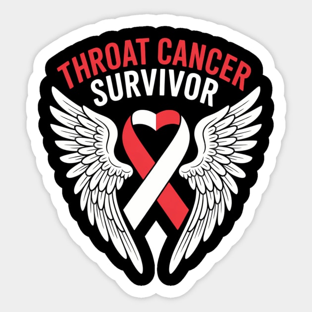 Throat Cancer Awareness - Throat Cancer Awareness - Sticker | TeePublic