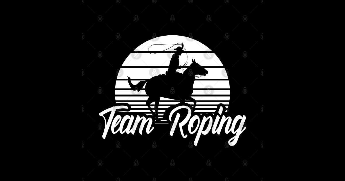 Cowboy - Team Roping - Calf Roper - Sticker | TeePublic