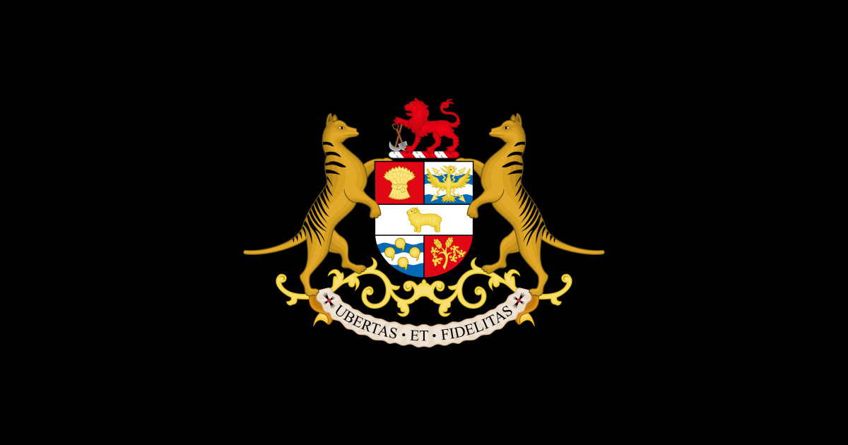 Coat of arms of Tasmania - Coat Of Arms Of Tasmania - Posters and Art ...