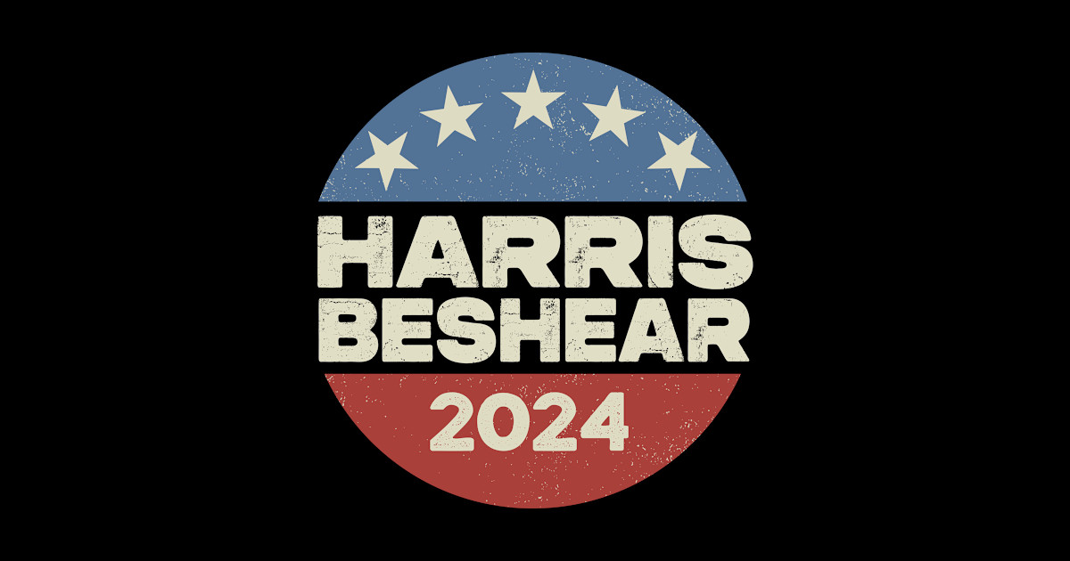 VOTE FOR HARRIS BESHEAR 2024 - Harris Beshear - Sticker | TeePublic