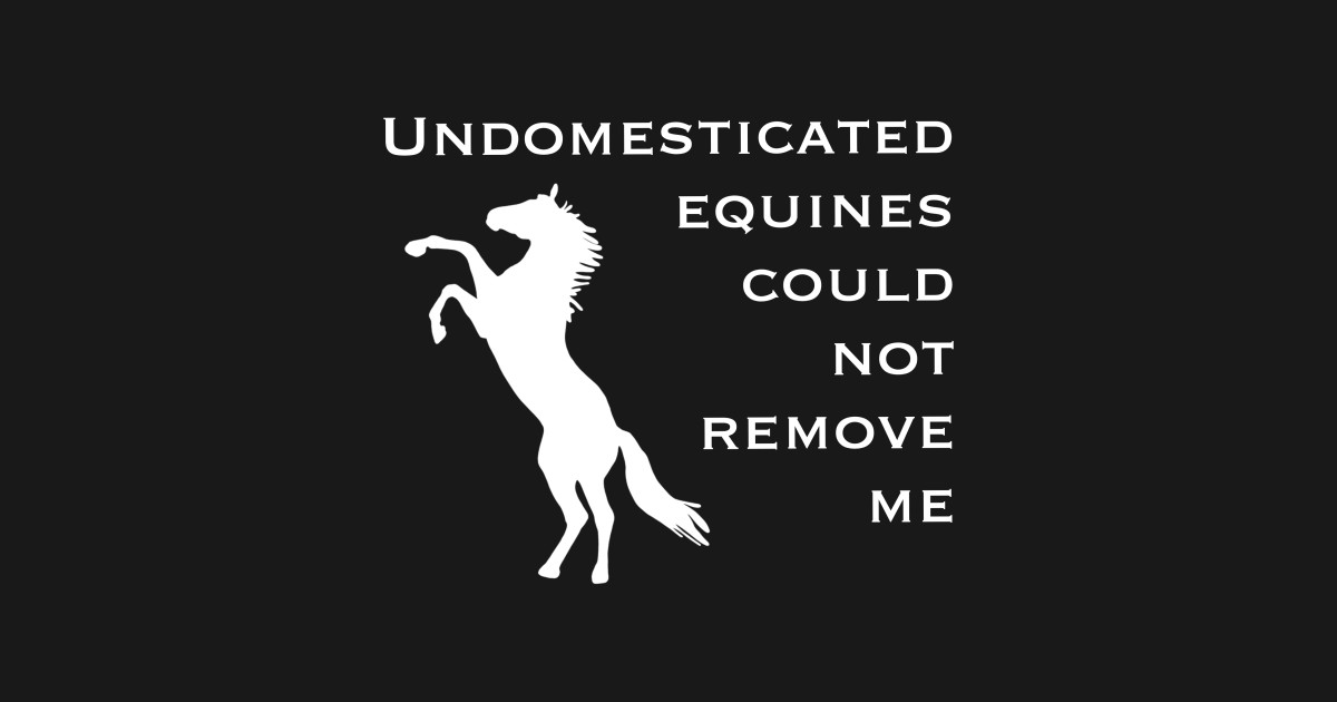 Undomesticated Equines (white) - Stargate - T-Shirt | TeePublic