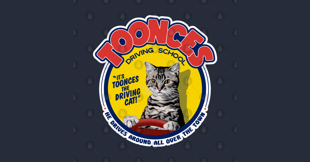Toonces The Driving Cat Drivers School Classic SNL - Toonces - T-Shirt ...