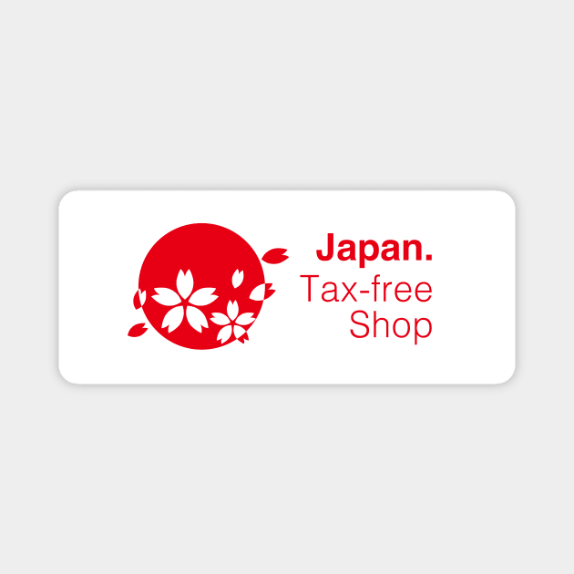 Japan. Tax-free shop - Shopping In Japan - Magnet | TeePublic