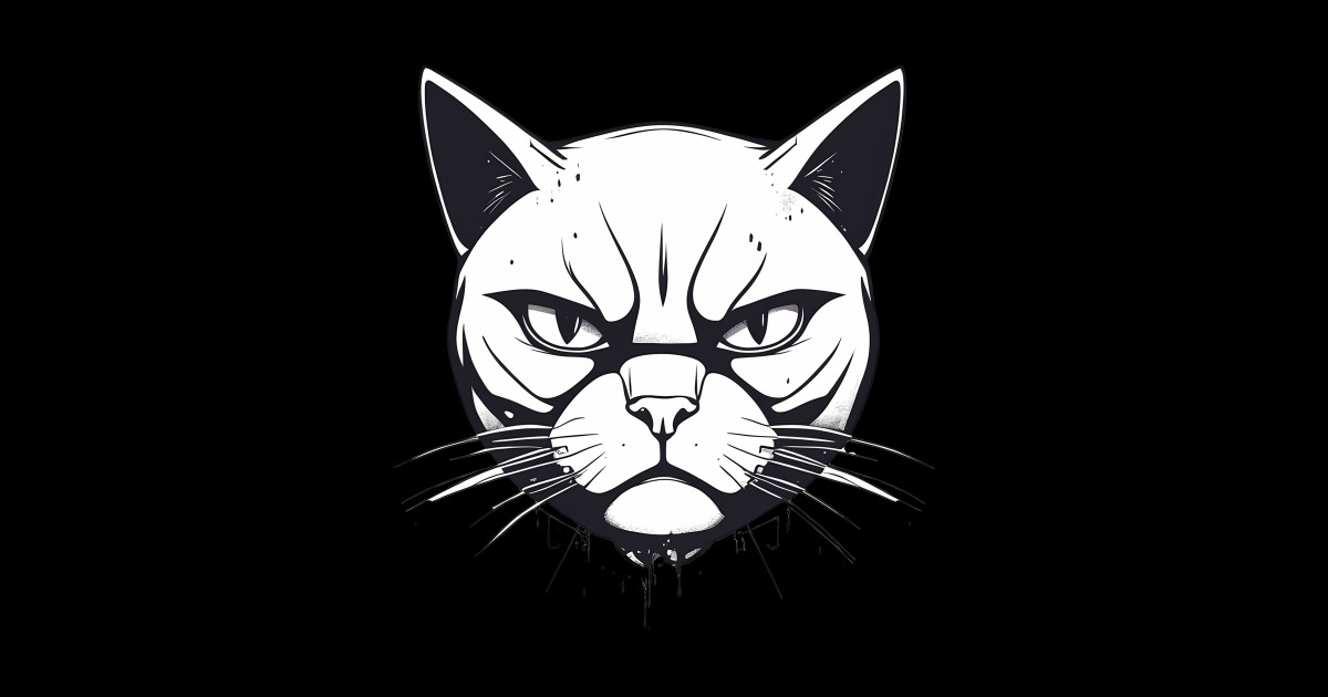 Angry Cat - Angry Cat - Posters and Art Prints | TeePublic