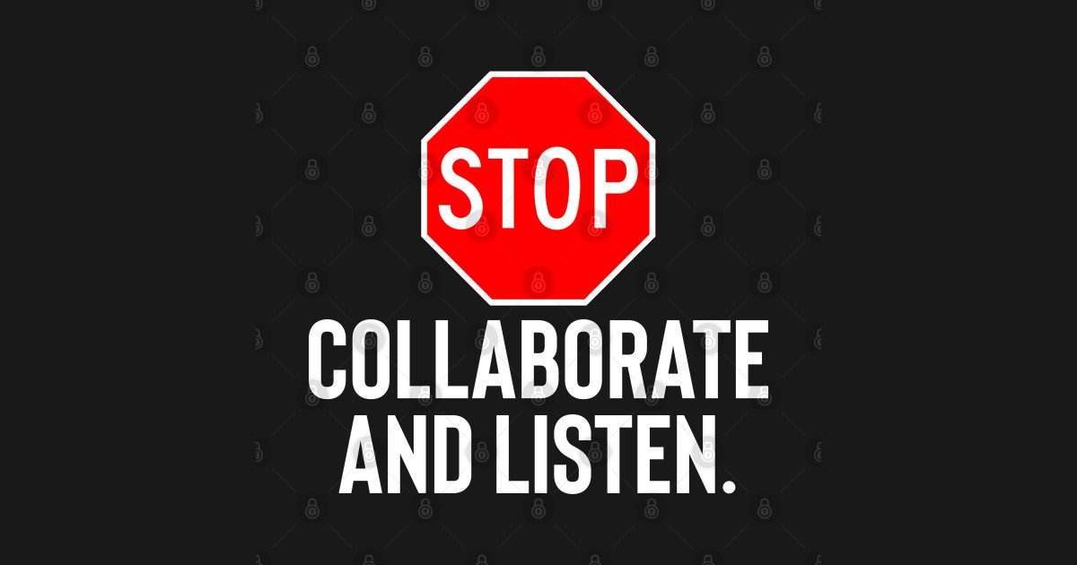 Stop Collaborate and Listen - Vanilla Ice - Sticker | TeePublic