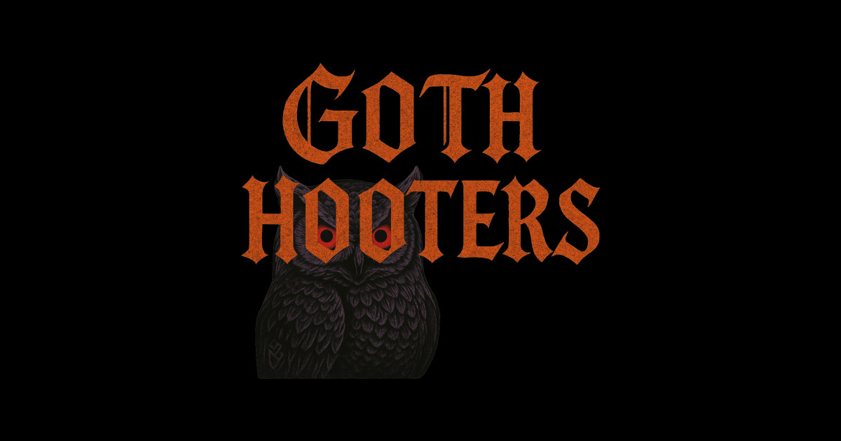 Goth Hooters V2 - Goth - Sticker | TeePublic