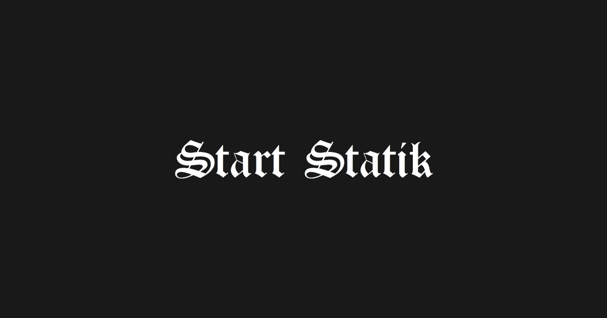 Start Statik Logo Tee - Start Statik - T-Shirt | TeePublic