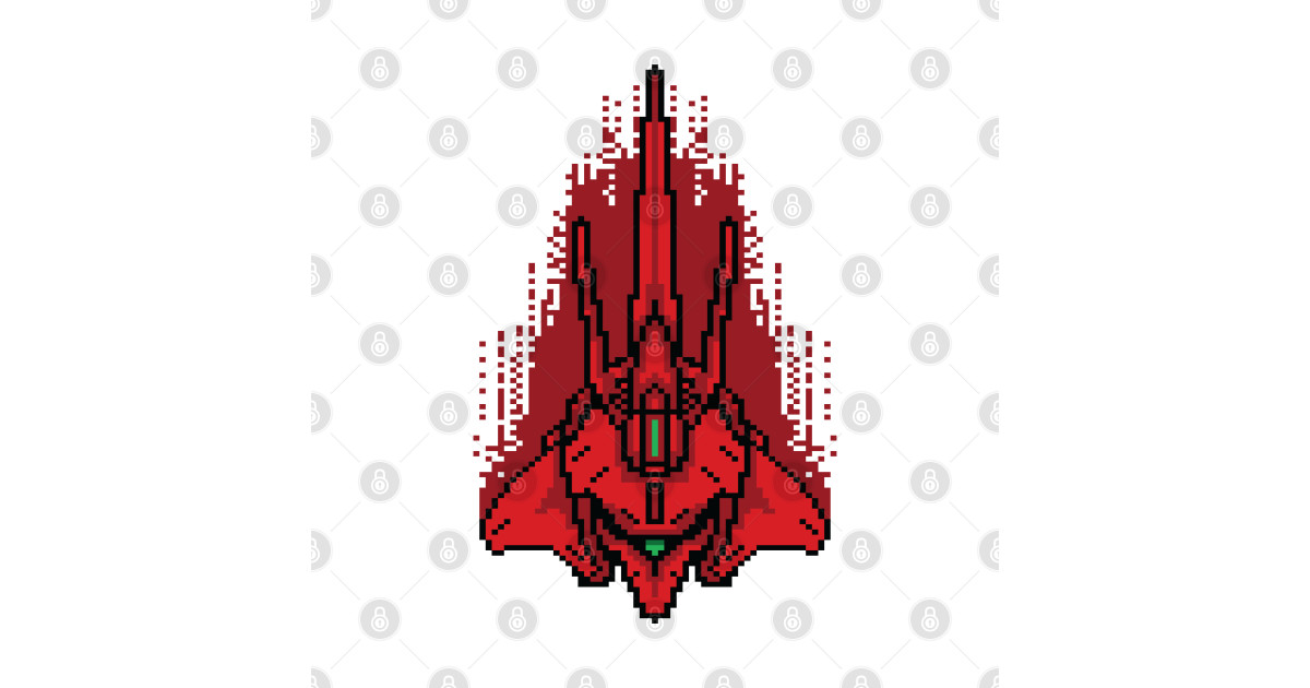 sazabi pixel - Gundam - T-Shirt | TeePublic