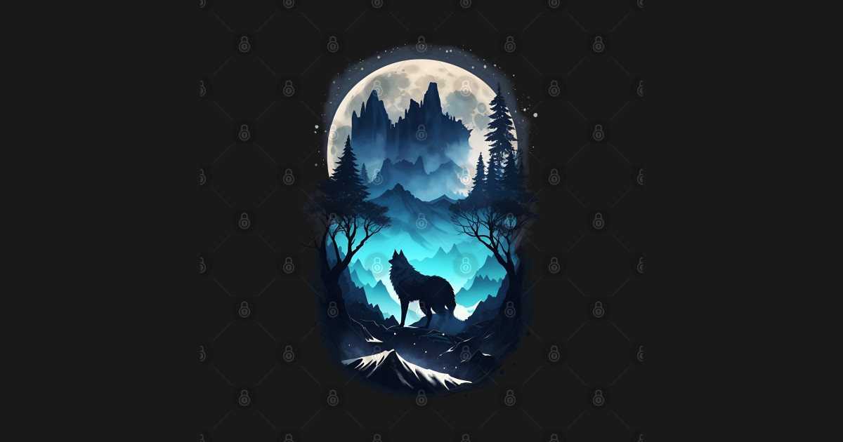 Lone Wolf 02 - Wolf - T-Shirt | TeePublic