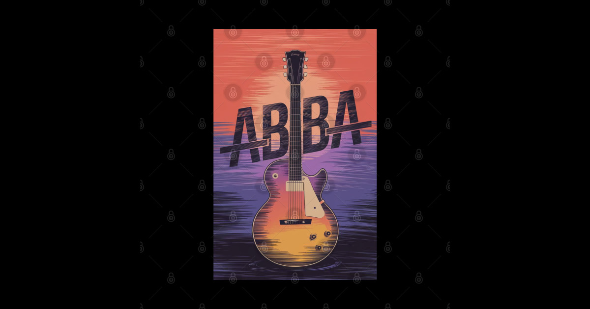 ABBA Retro Art - Abba - Sticker | TeePublic